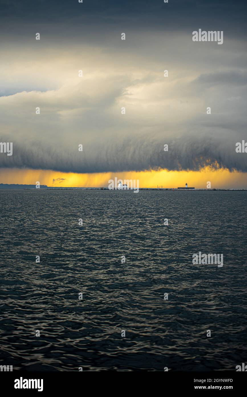 Storm over the Lake Stock Photo - Alamy