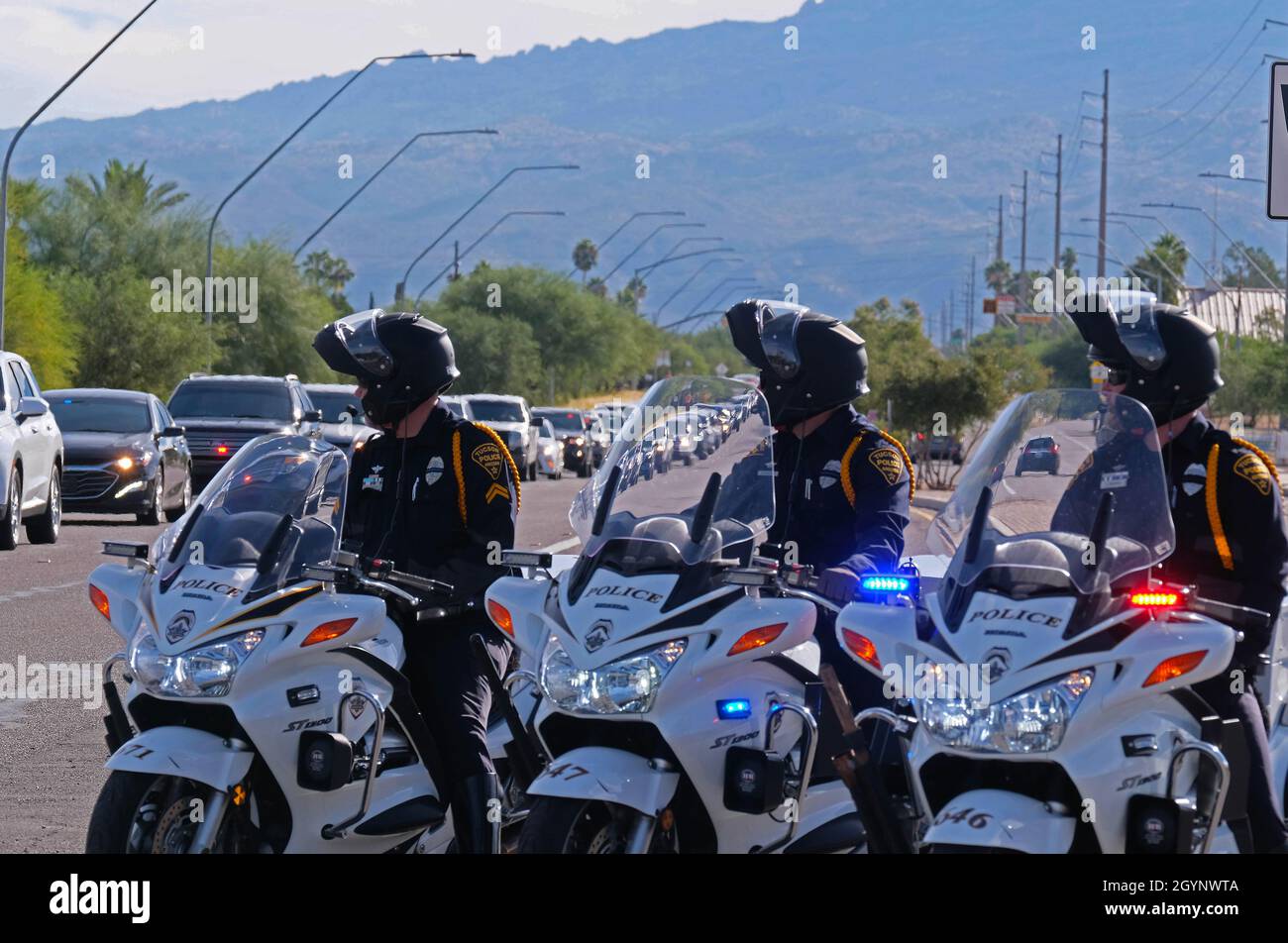 Tucson, Arizona, USA. 8th Oct, 2021. The funeral for Drug Enforcement ...