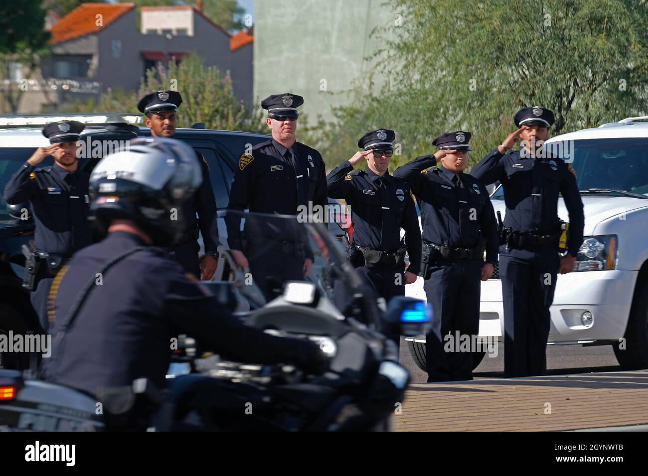 Tucson, Arizona, USA. 8th Oct, 2021. The funeral for Drug Enforcement ...