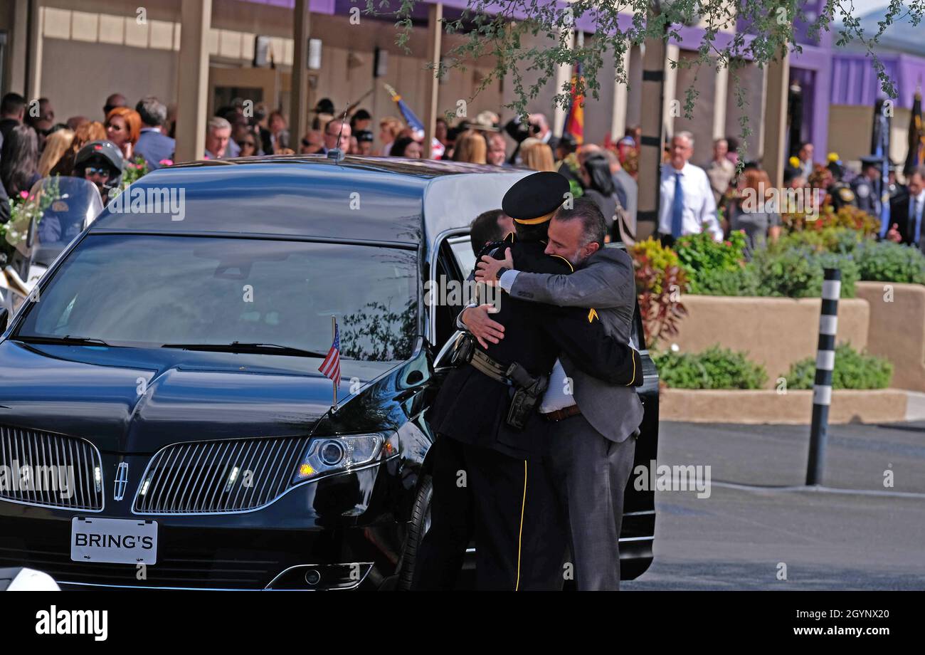 Tucson, Arizona, USA. 8th Oct, 2021. The funeral for Drug Enforcement ...