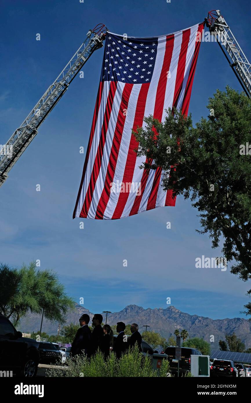 Tucson, Arizona, USA. 8th Oct, 2021. The funeral for Drug Enforcement ...