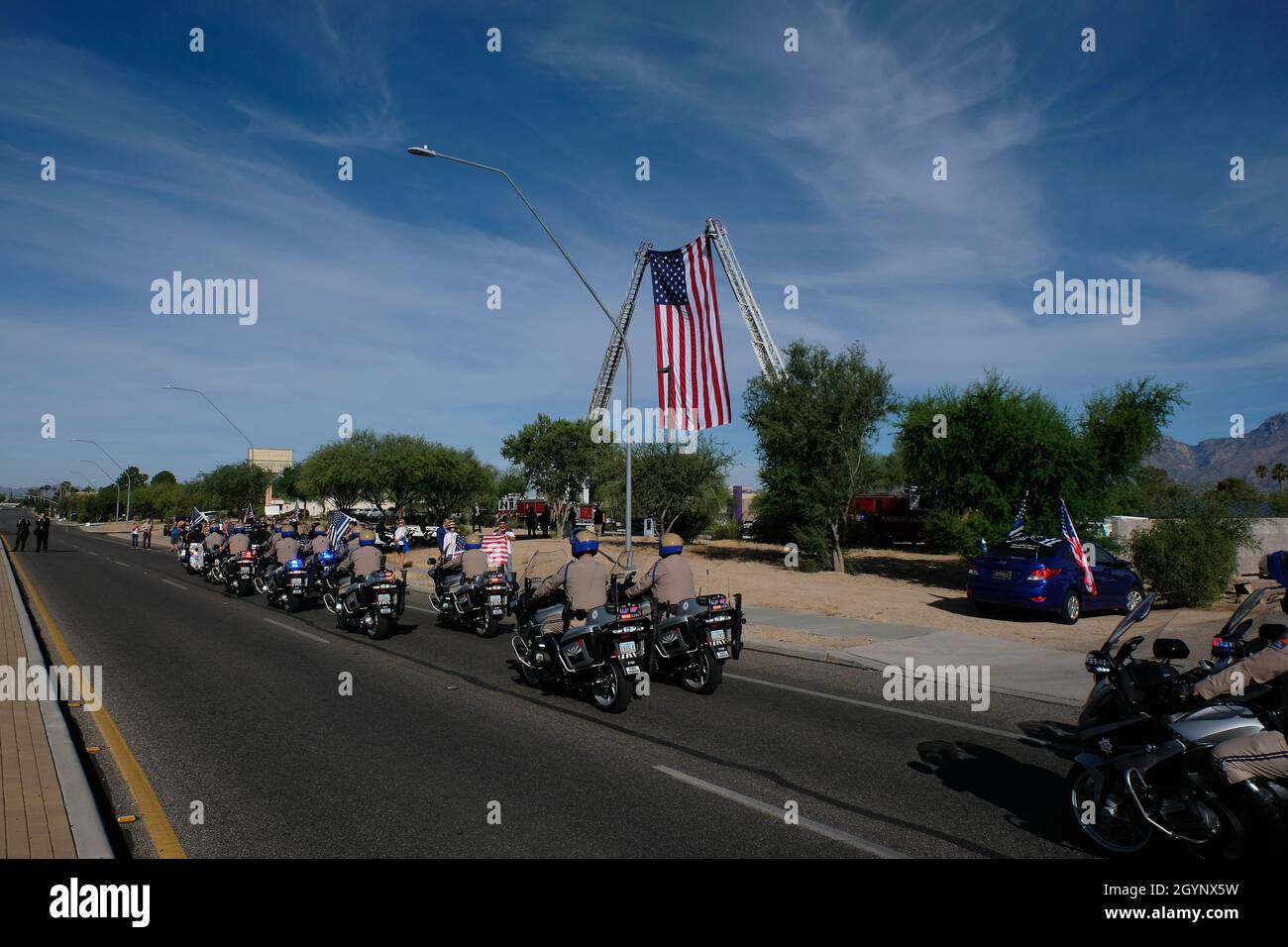 Tucson, Arizona, USA. 8th Oct, 2021. The funeral for Drug Enforcement ...
