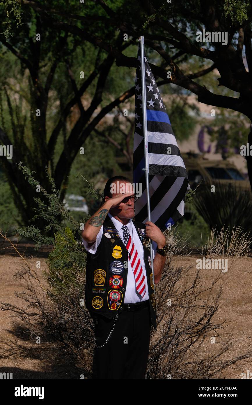 Tucson, Arizona, USA. 8th Oct, 2021. The funeral for Drug Enforcement ...