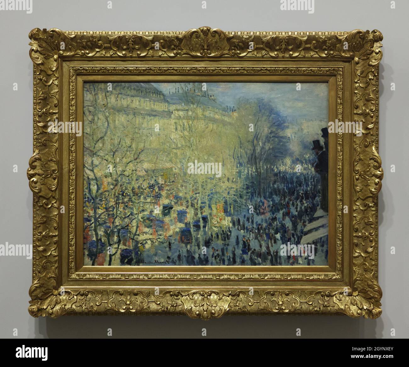 Painting 'Boulevard des Capucines' by French Impressionist painter ...