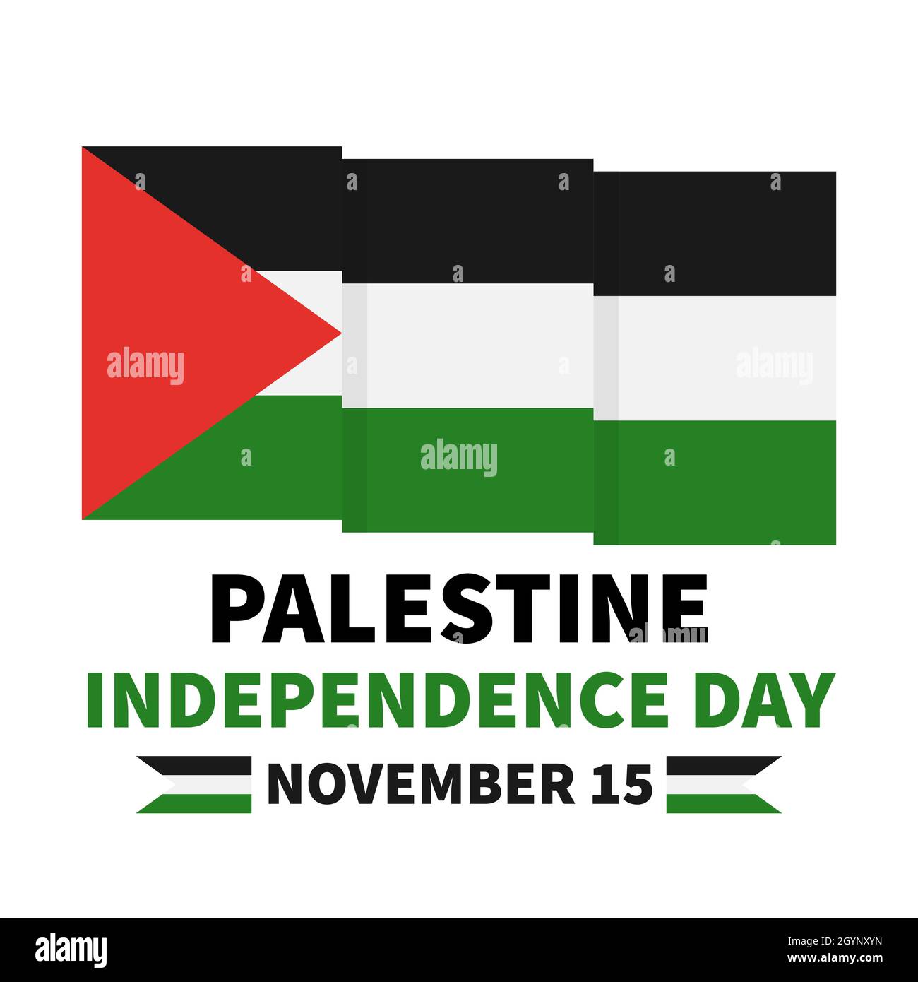 Palestine Independence Day typography poster,. National holiday ...