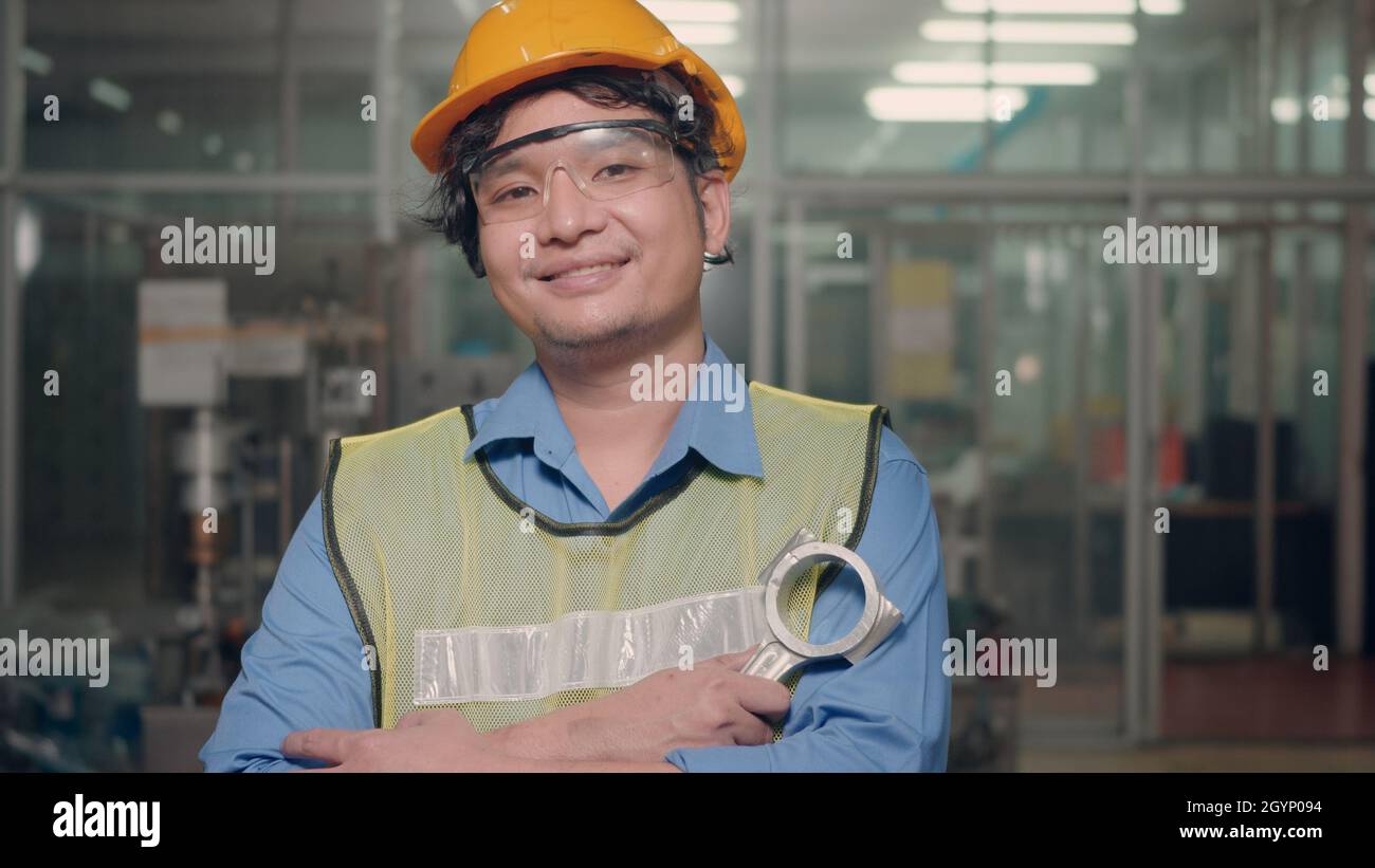Factory industrial workers technician or engineer worker wear uniforms ...