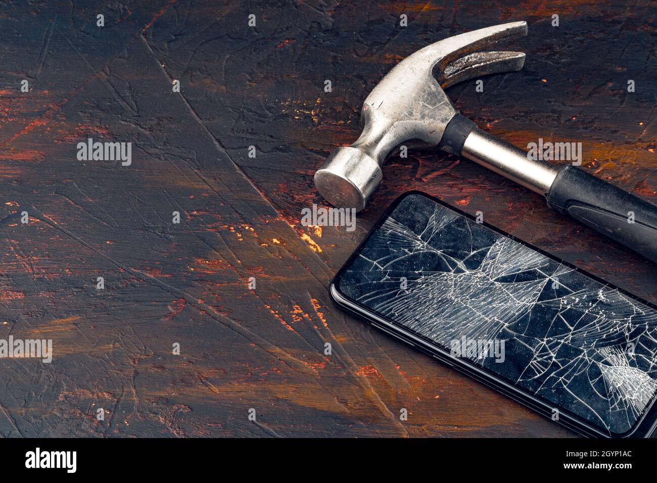 Digital gadget with tools. Repairing smartphone concept Stock Photo - Alamy