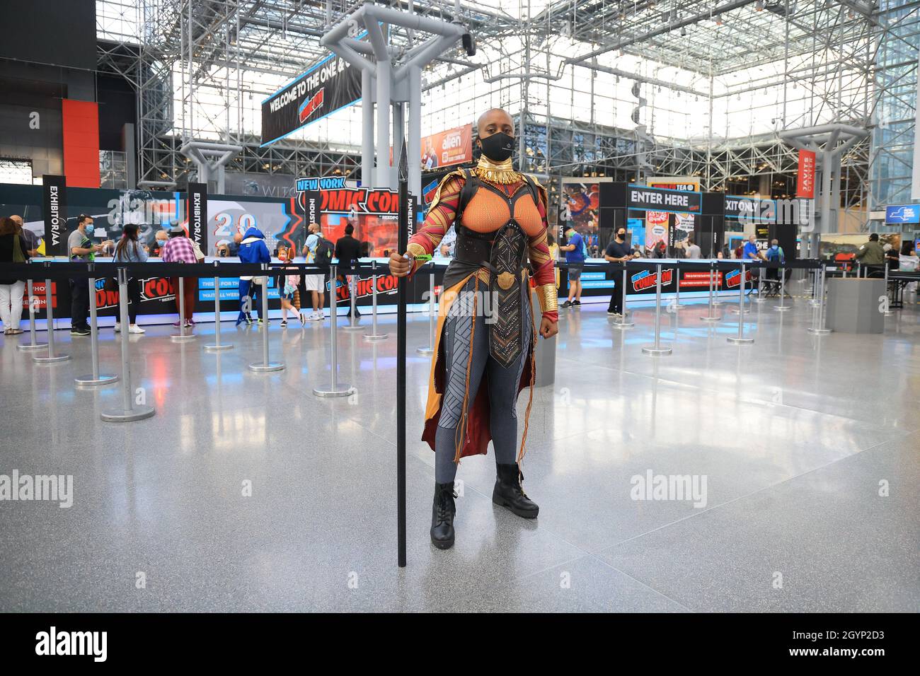 Kelli from Brooklyn is dressed as Ayo from Black Panther attends New ...
