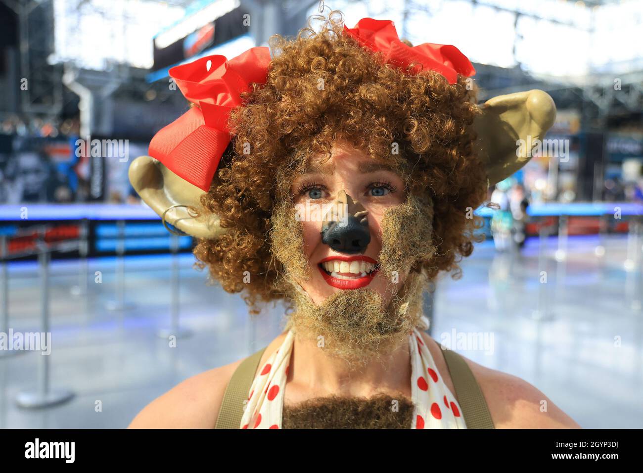 Kelly of New York City comes dressed as a werewolf as he attends New ...