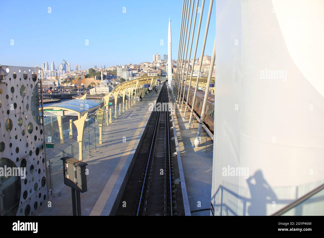 Eminonu,Istanbul,Turkey-September-Sunday-2021: It is known as "Halic ...