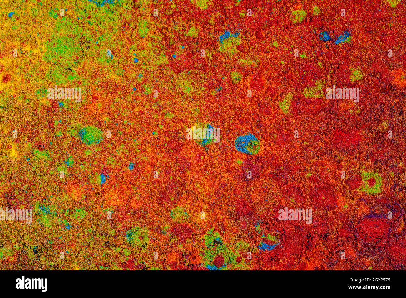 Colorful background made of Indian colorful dyes Stock Photo - Alamy