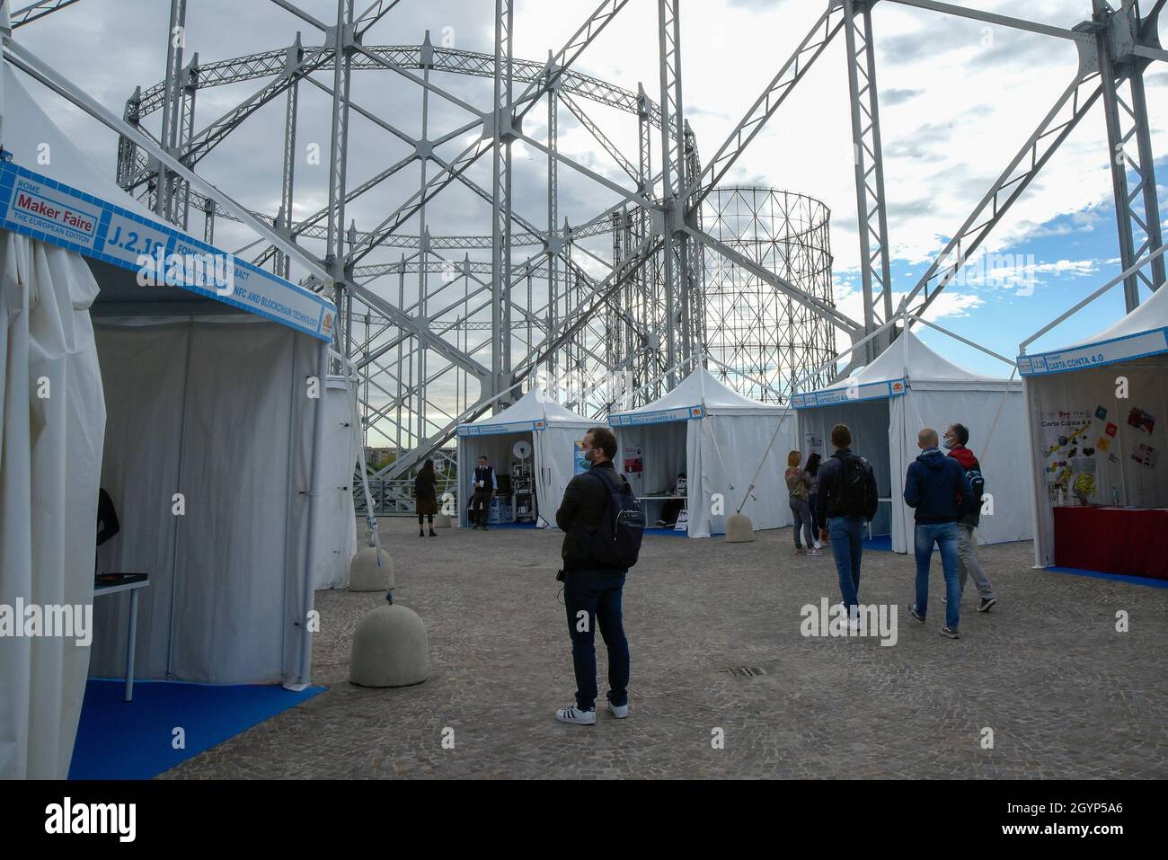Rome, Italy. 08th Oct, 2021. External view of stands of the 9th edition ...