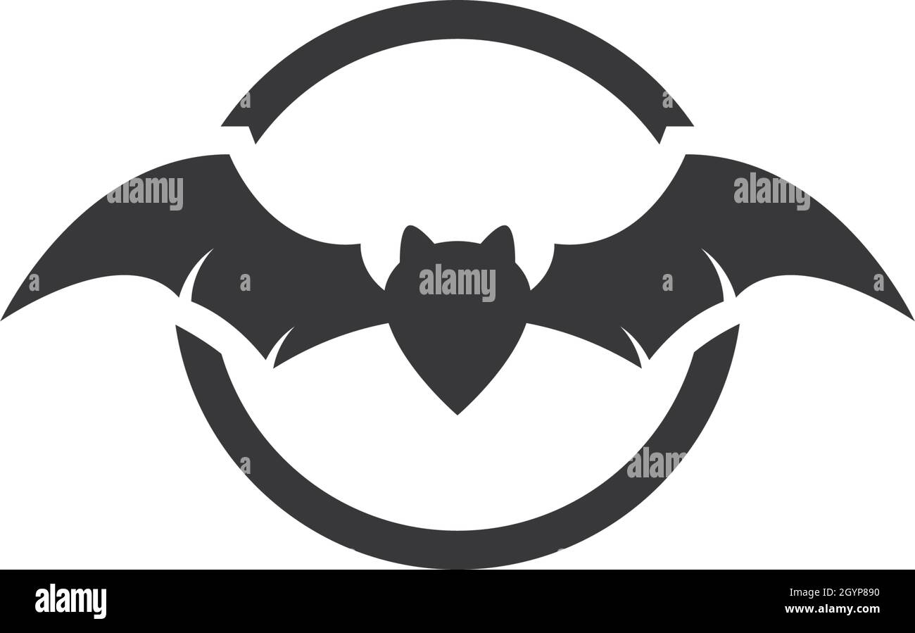 Bat ilustration logo vector template Stock Vector Image & Art - Alamy