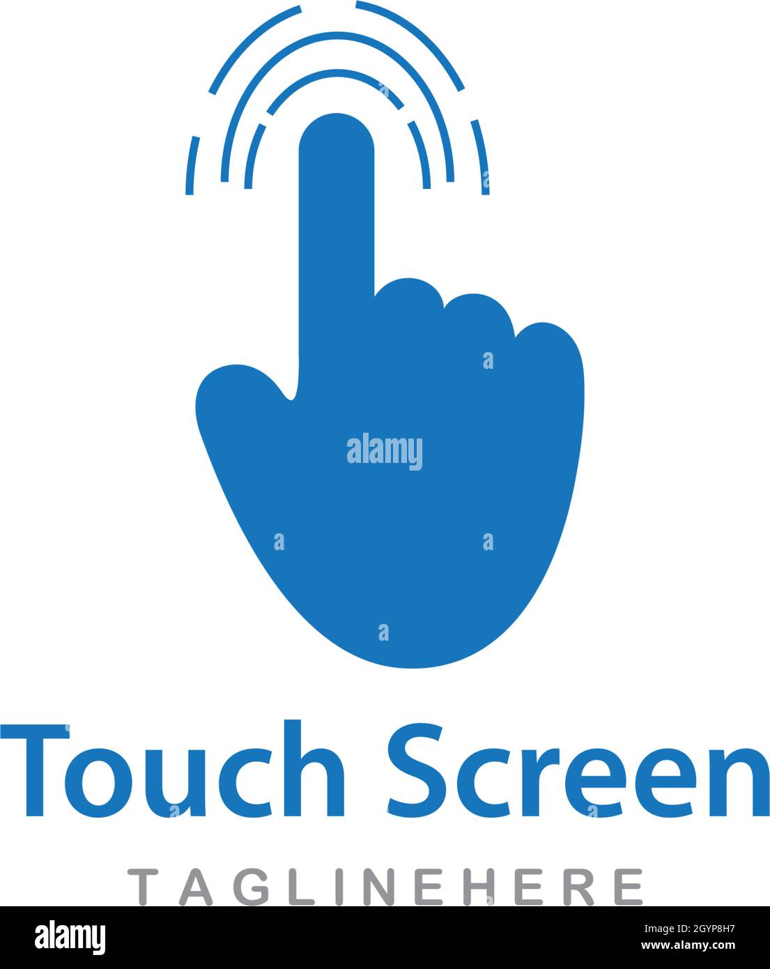 Digital touch technology logo vector Stock Vector Image & Art - Alamy