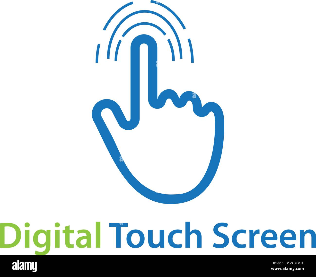 Digital touch technology logo vector Stock Vector Image & Art - Alamy