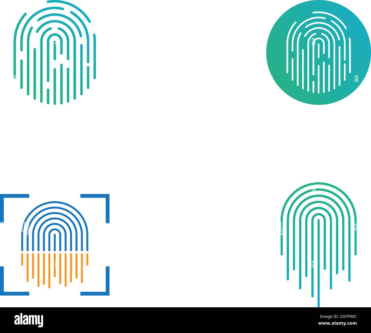 Fingerprint logo vector template Stock Vector Image & Art - Alamy