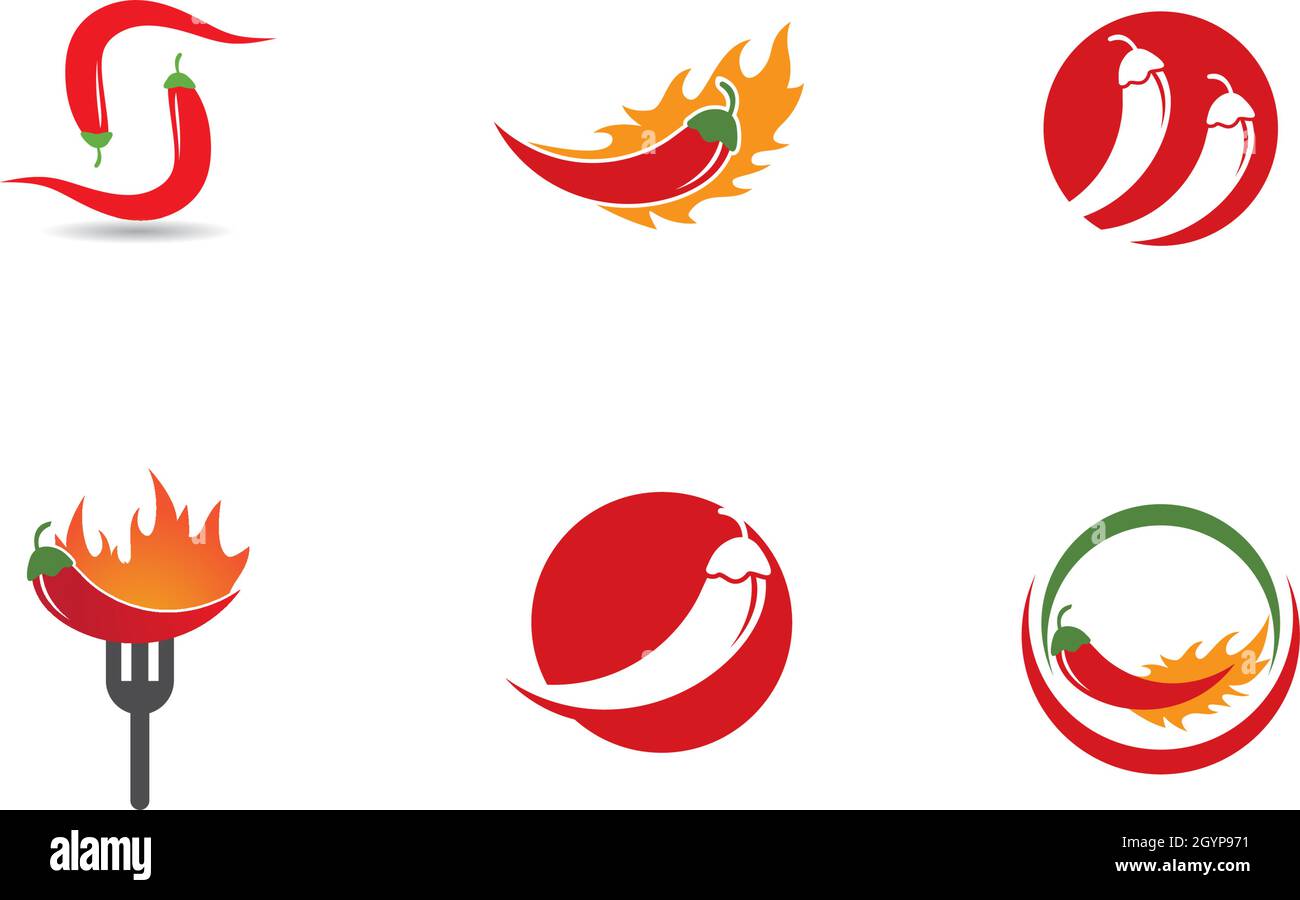Chili logo vector template Stock Vector Image & Art - Alamy