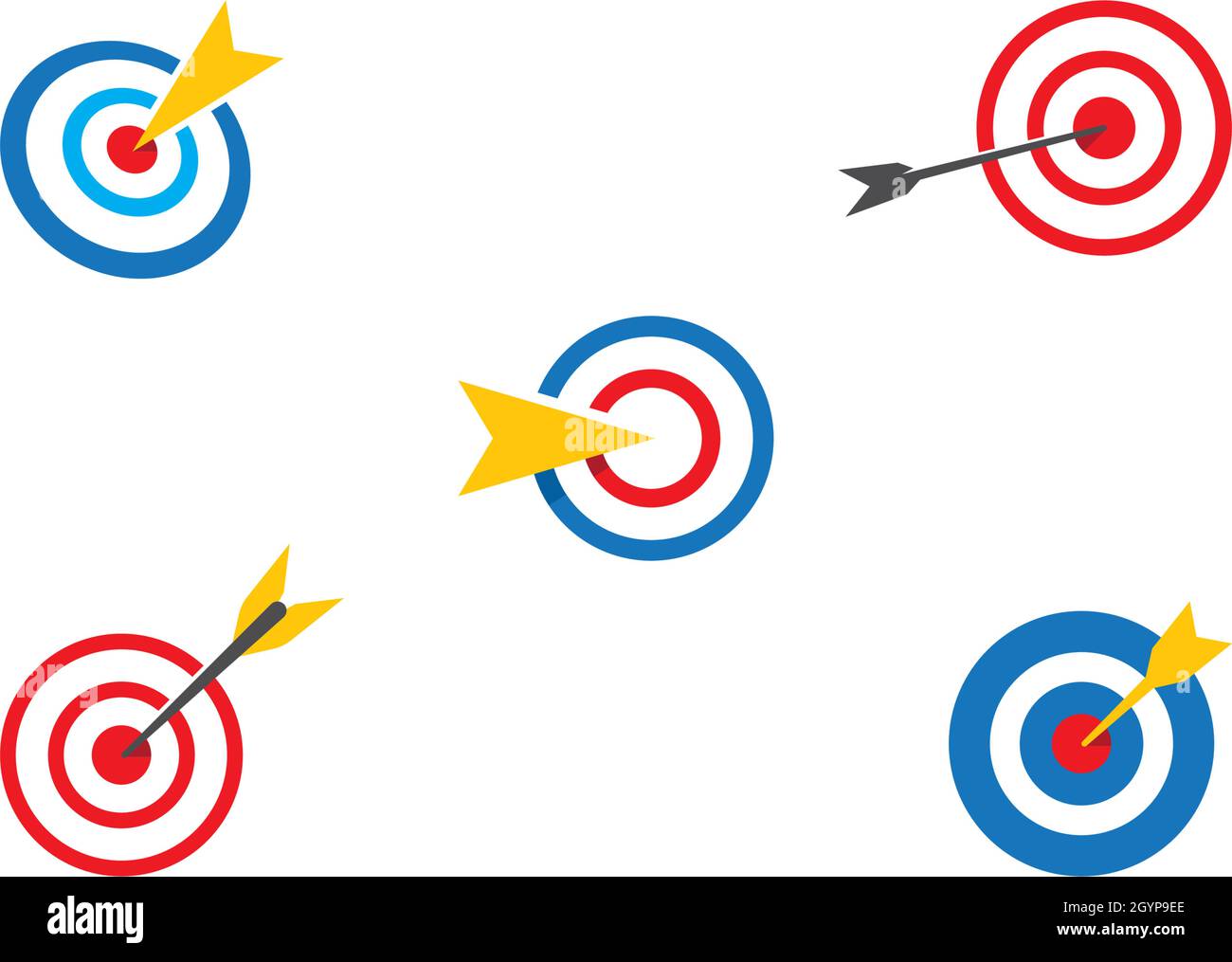 Target icon vector ilustration template Stock Vector Image & Art - Alamy