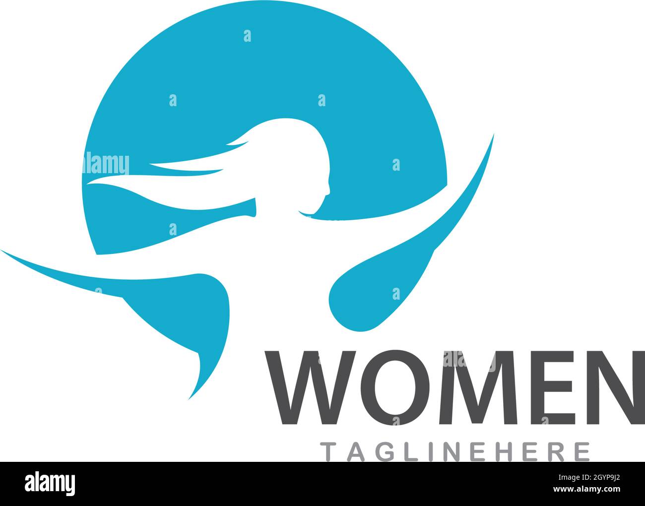Beauty woman logo hi-res stock photography and images - Alamy