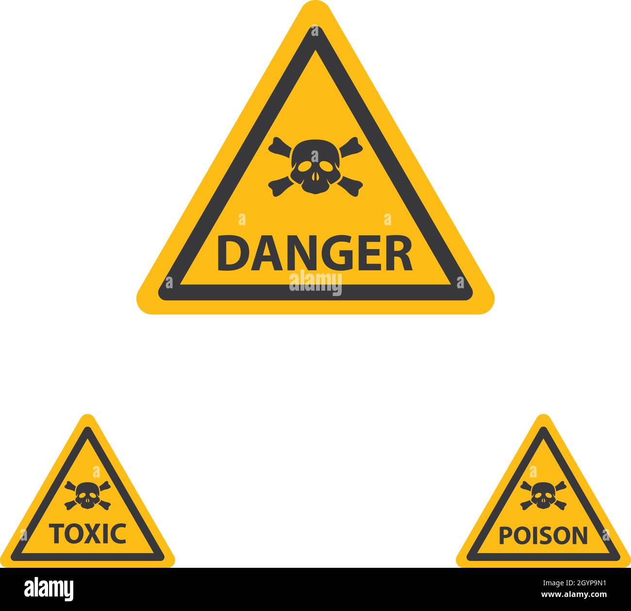 Skull Danger icon vector Stock Vector Image & Art - Alamy