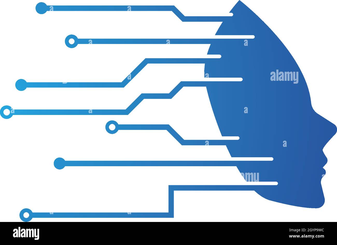 Human face technology logo vector template Stock Vector Image & Art - Alamy