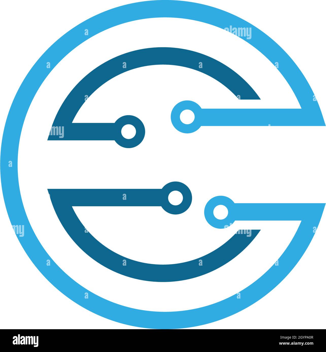 circuit technology logo vector template Stock Vector Image & Art - Alamy