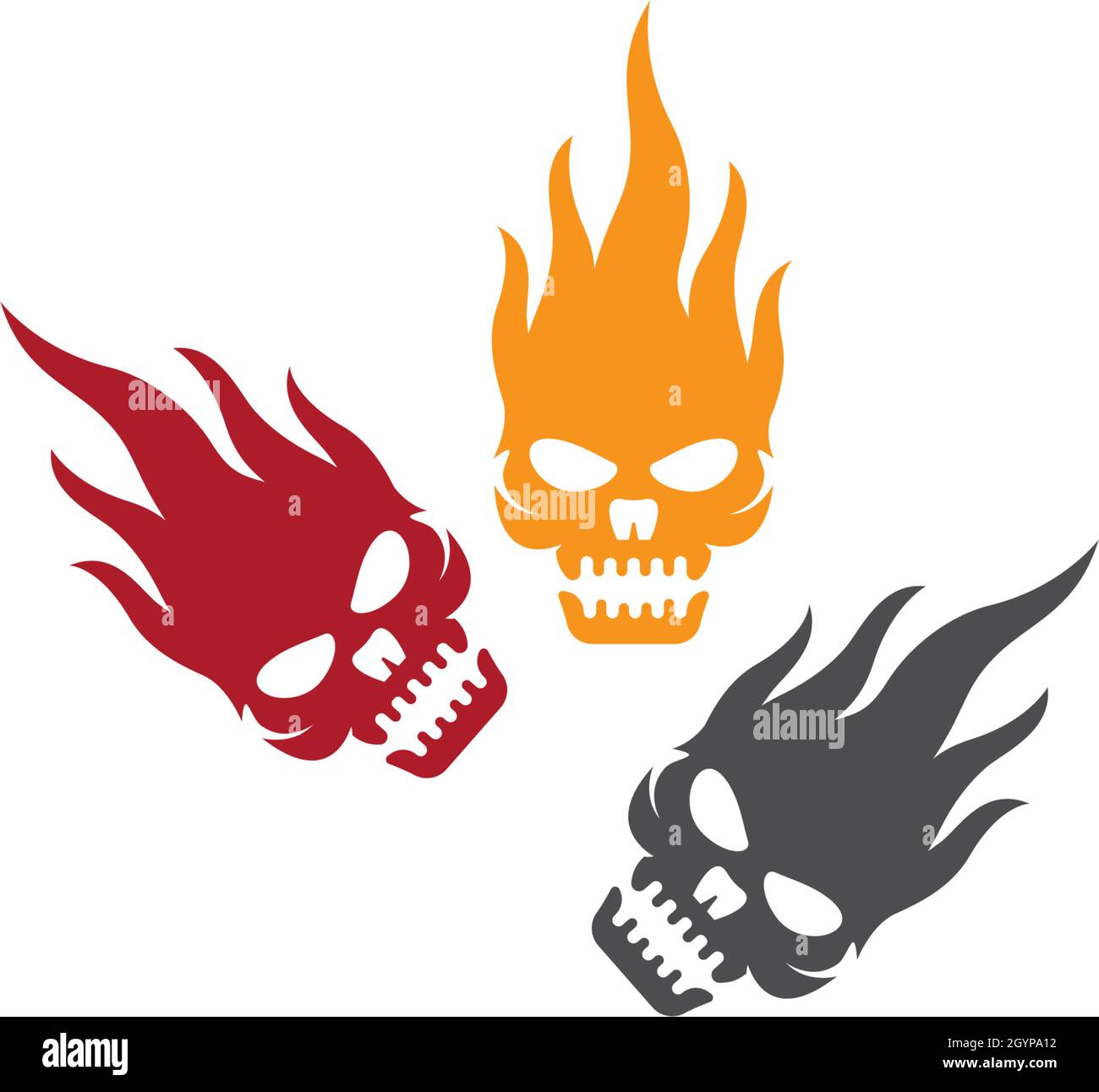 Skull Devil logo vector illustration Stock Vector Image & Art - Alamy
