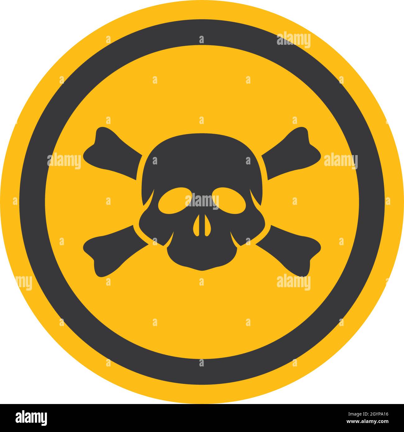 Skull Danger icon vector Stock Vector Image & Art - Alamy