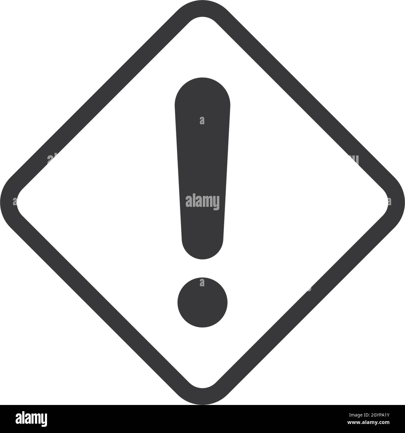 Warning icon vector template Stock Vector Image & Art - Alamy