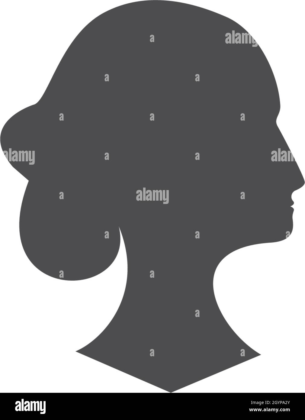 women face silhouette character illustration logo icon vector Stock ...