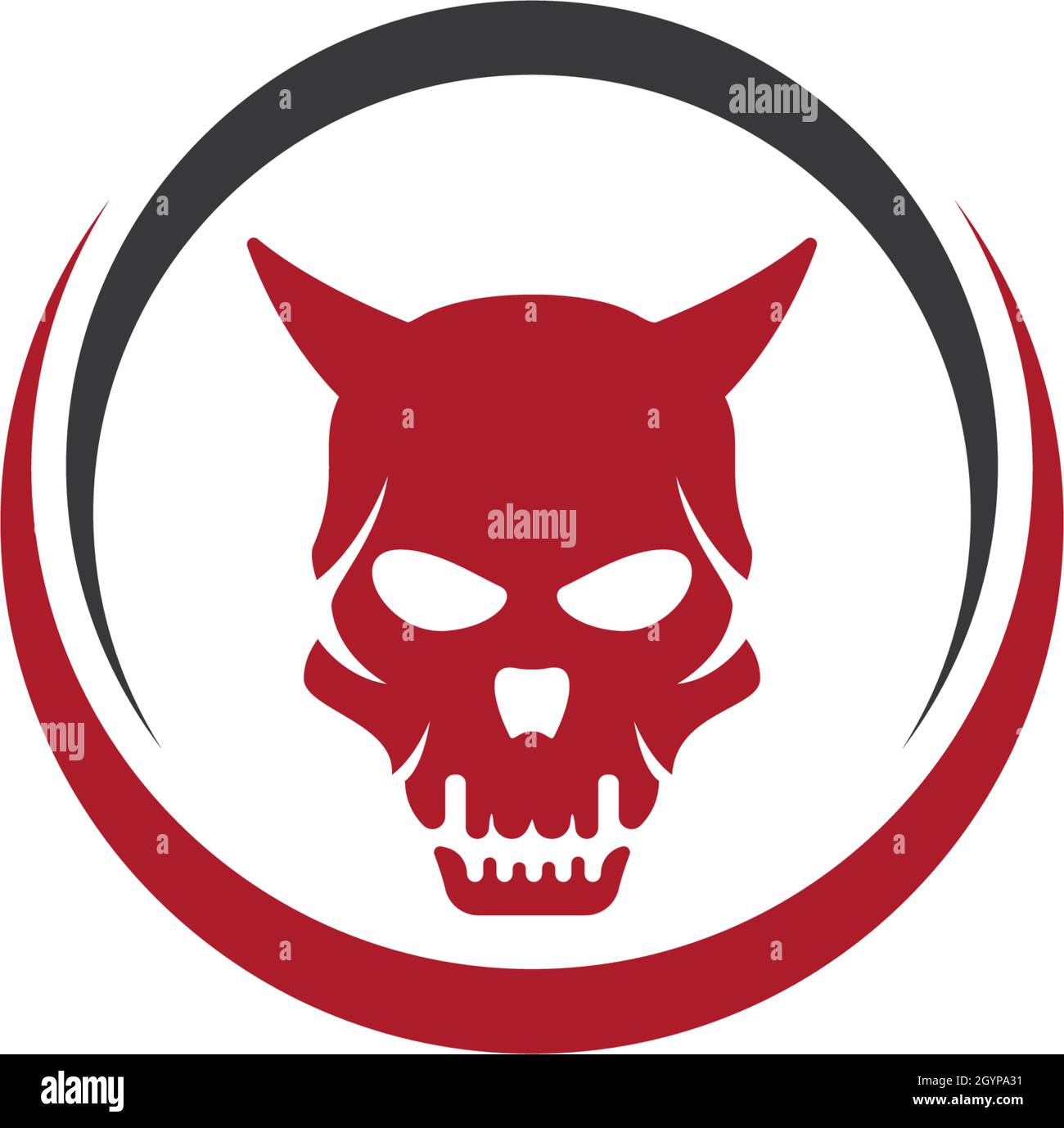 Skull Devil logo vector illustration Stock Vector Image & Art - Alamy