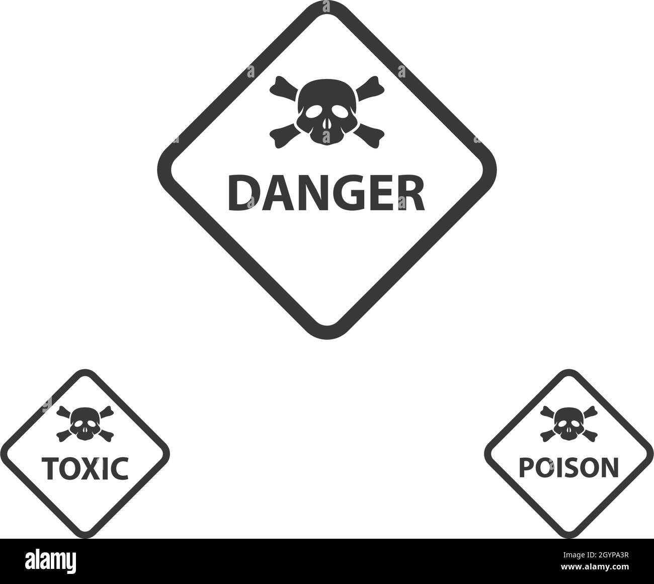 Yellow hazard warning symbol Black and White Stock Photos & Images - Alamy