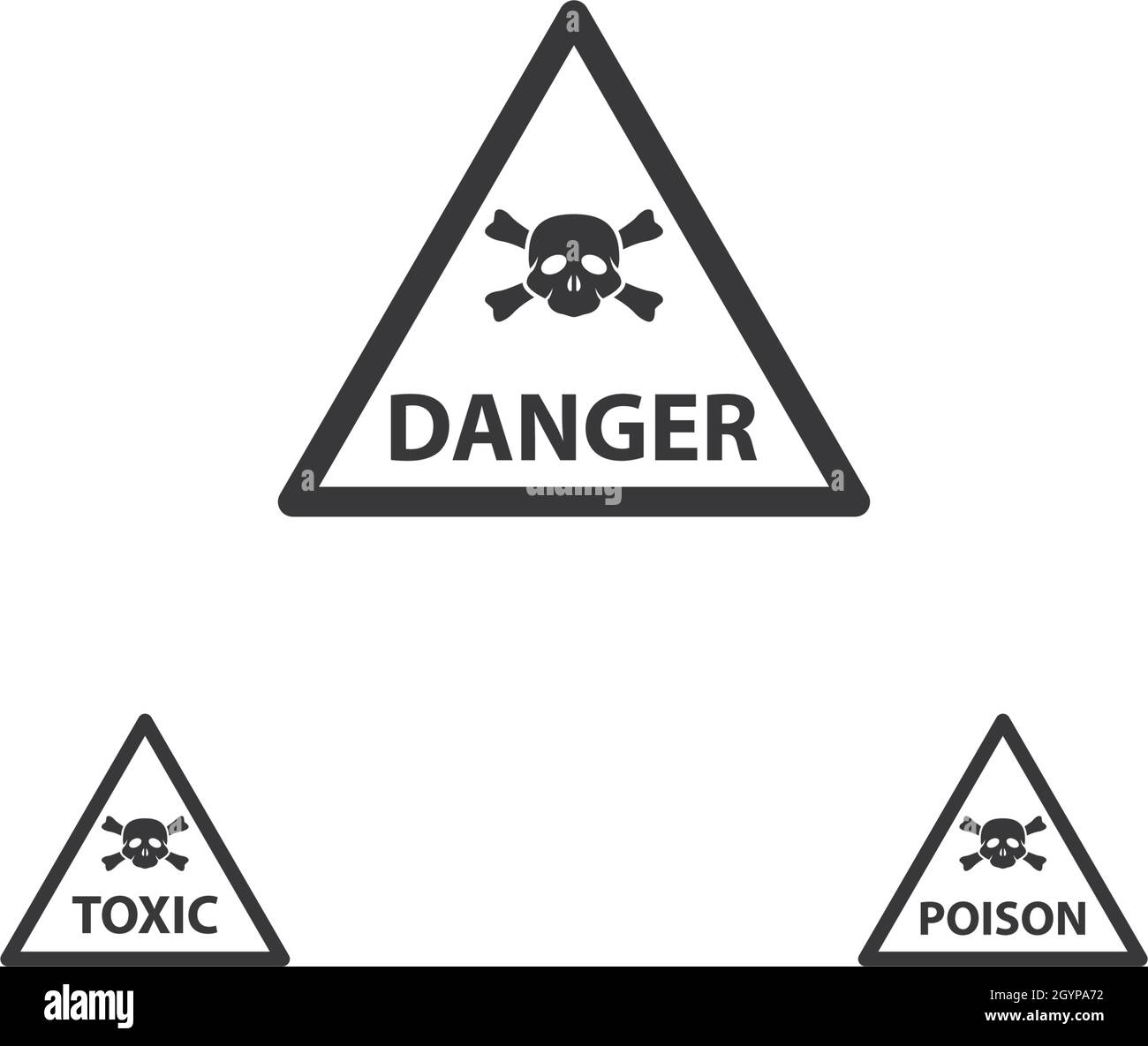 Warning icon vector template Stock Vector Image & Art - Alamy