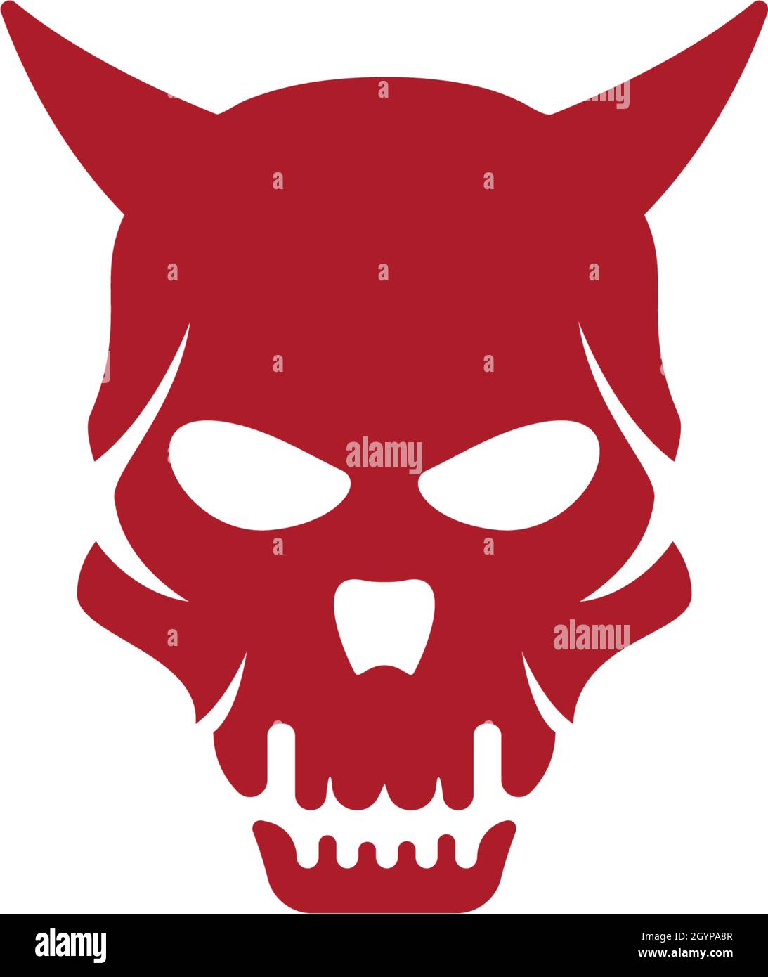 Skull Devil logo vector illustration Stock Vector Image & Art - Alamy