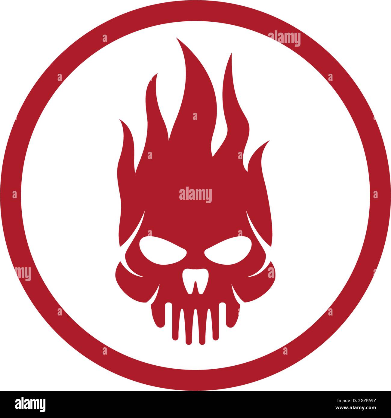 Skull Devil logo vector illustration Stock Vector Image & Art - Alamy
