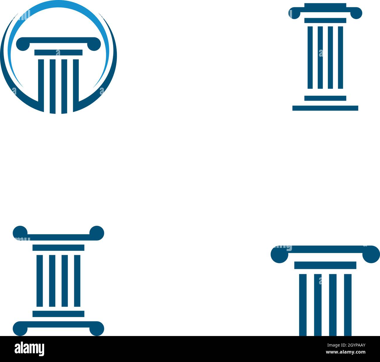 column Logo vector Template Stock Vector Image & Art - Alamy