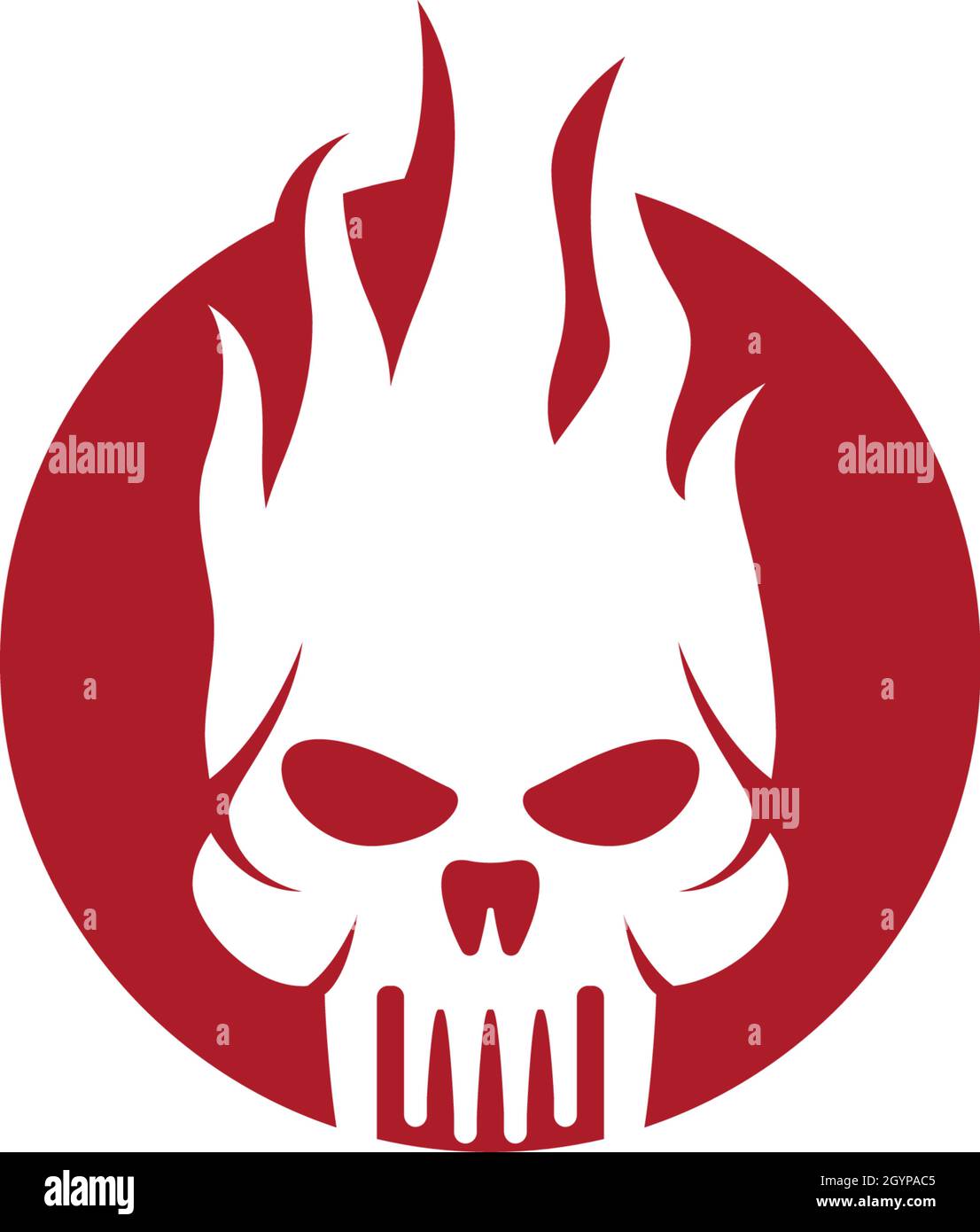 Skull Devil logo vector illustration Stock Vector Image & Art - Alamy
