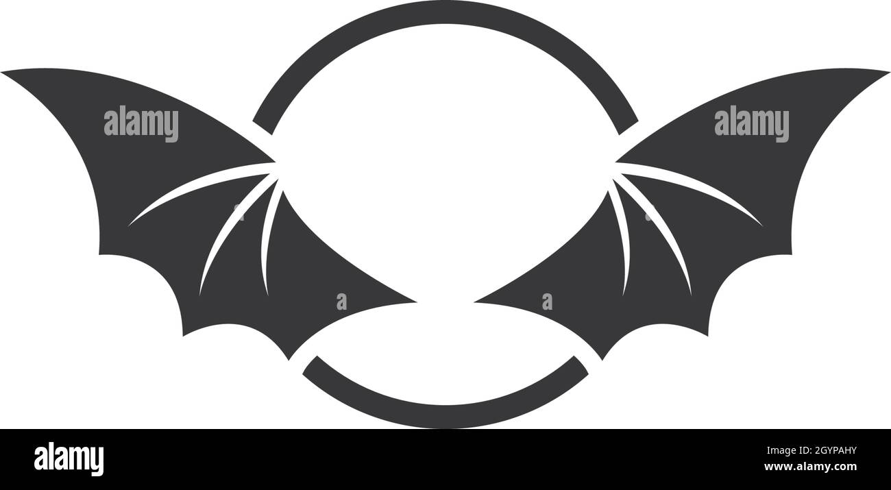 Bat wing ilustration logo vector template Stock Vector Image & Art - Alamy