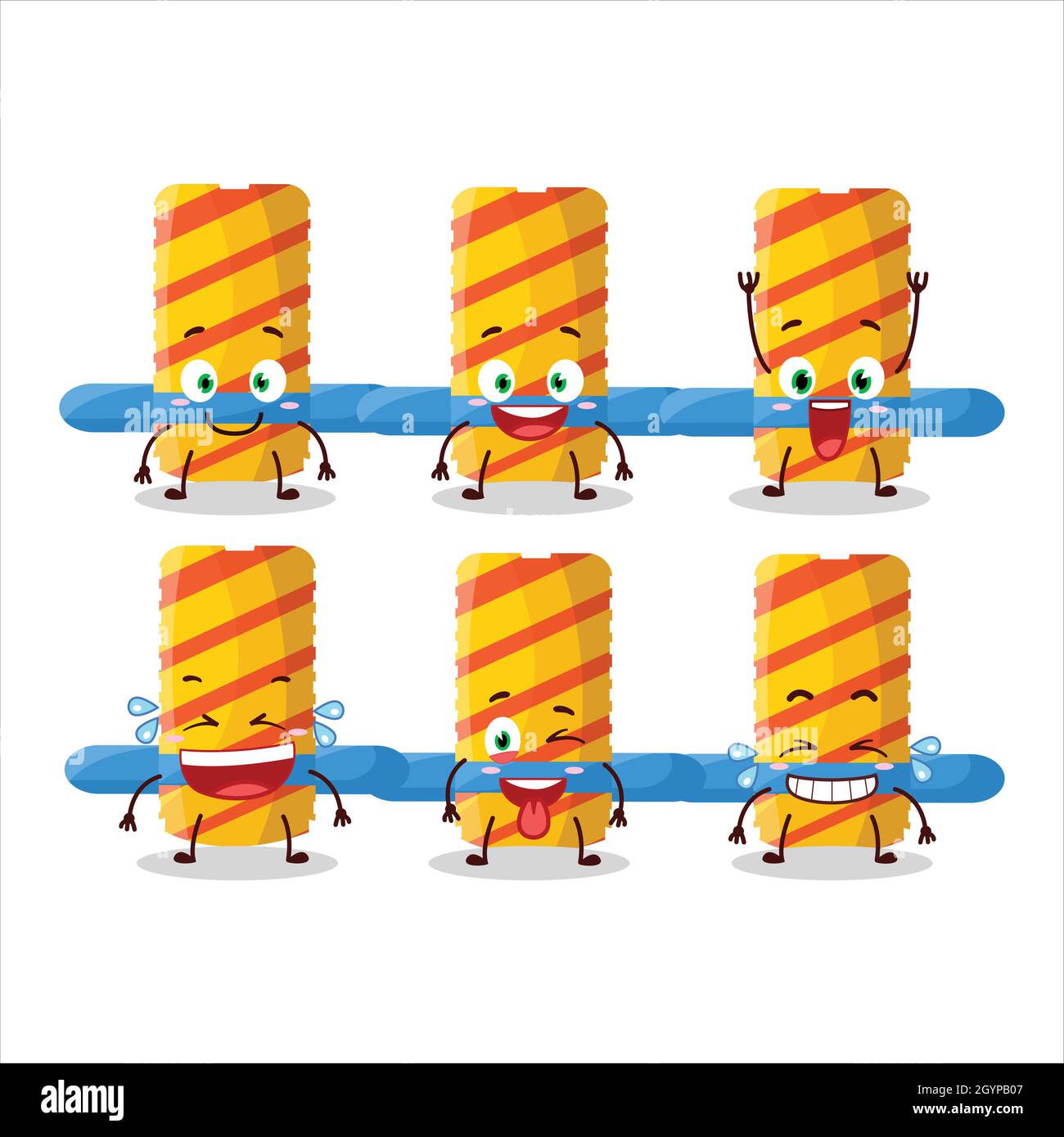 Cartoon character of firework spinner with smile expression. Vector ...