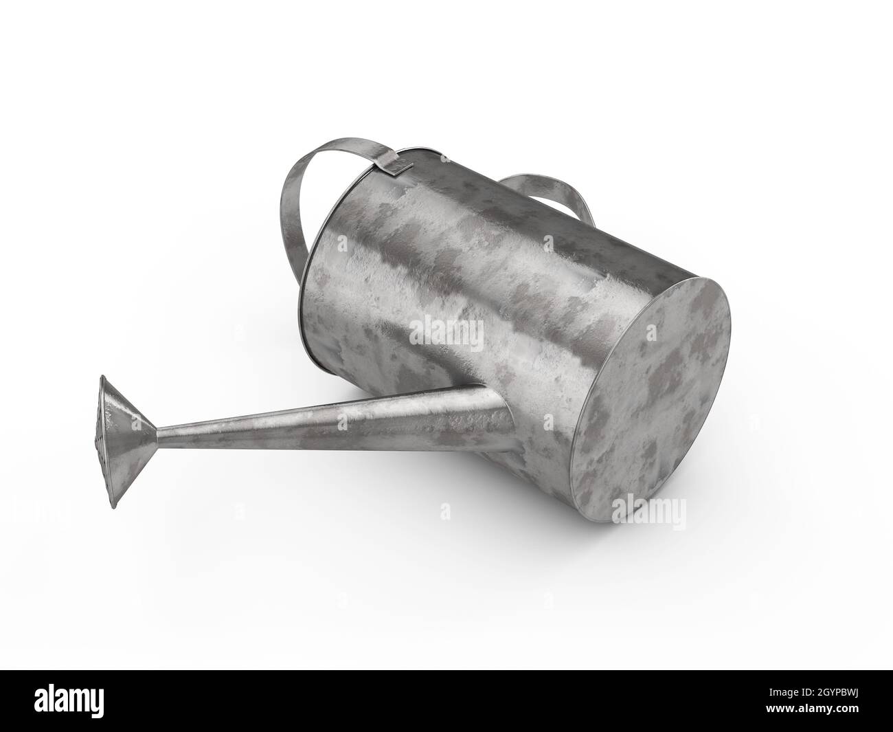 Watering can on a white background. 3d illustration Stock Photo - Alamy