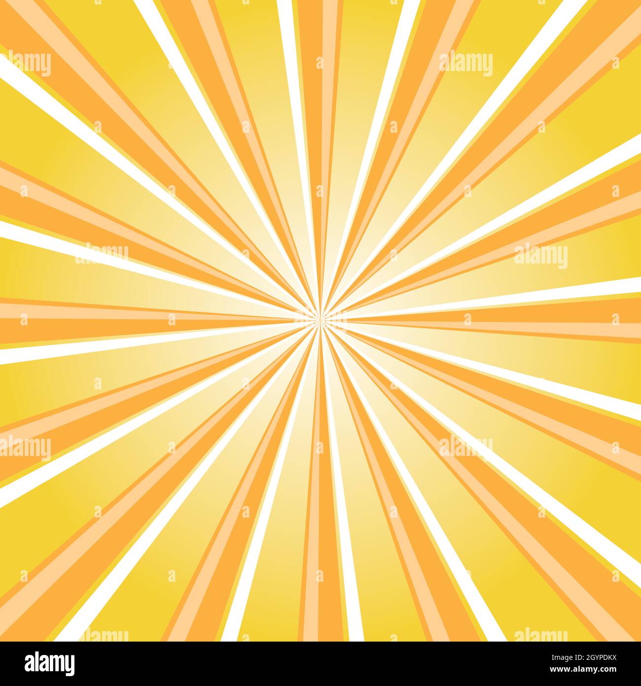 Abstract retro background with sun ray. Summer vector illustration for ...