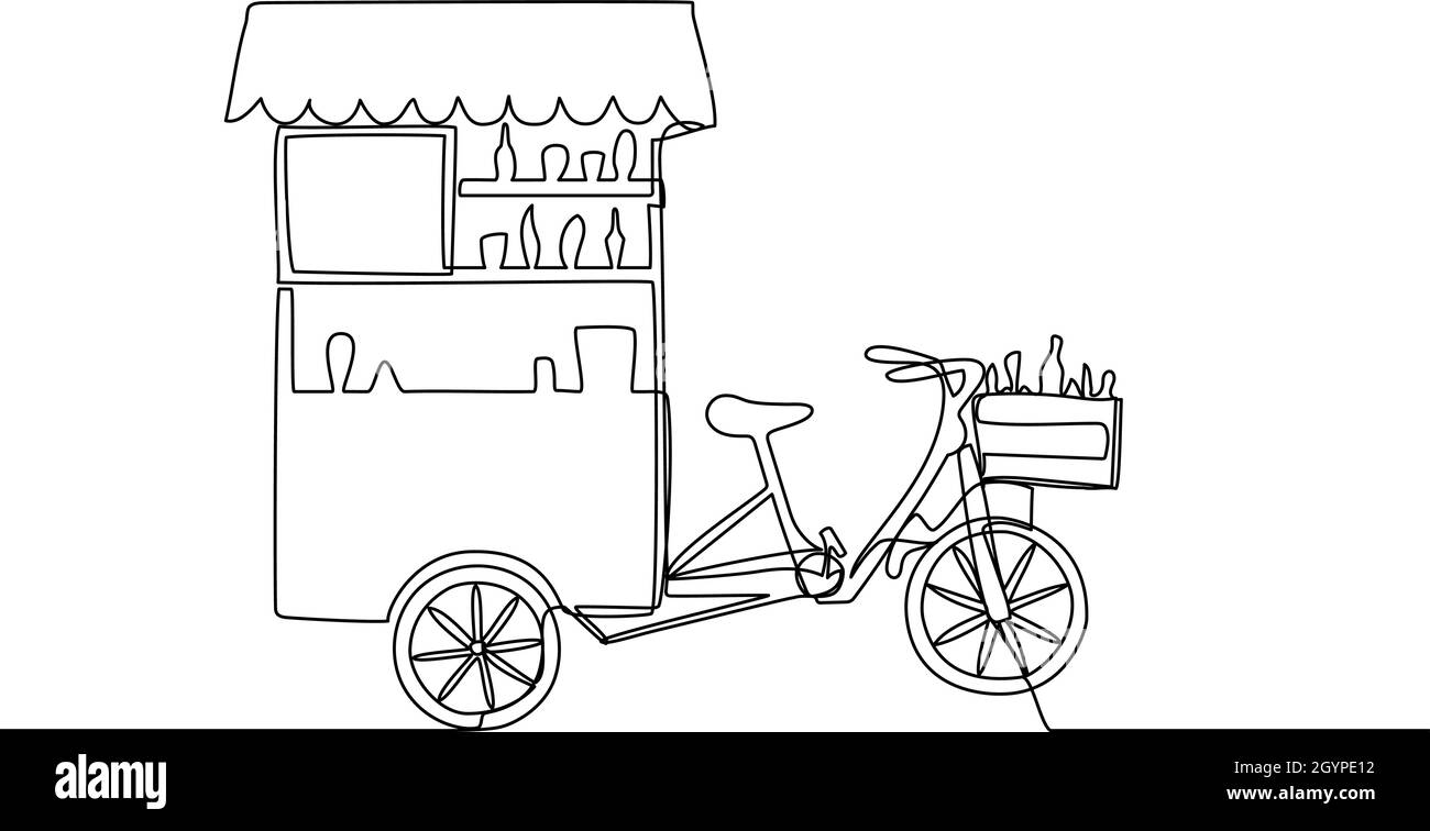 Isolated black food truck Stock Vector Images - Alamy