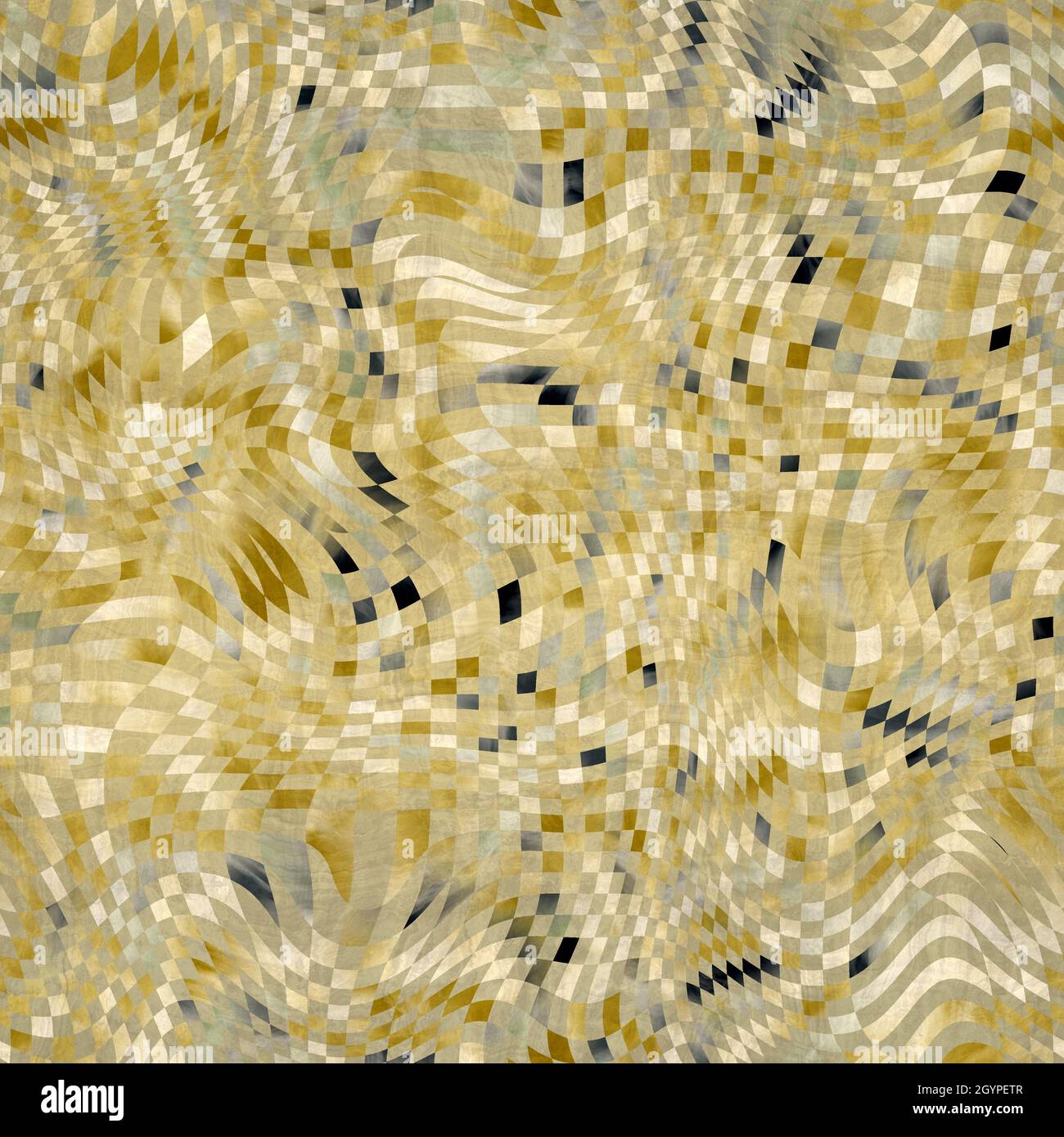 Seamless abstract wavy distorted check pattern for print Stock Photo ...
