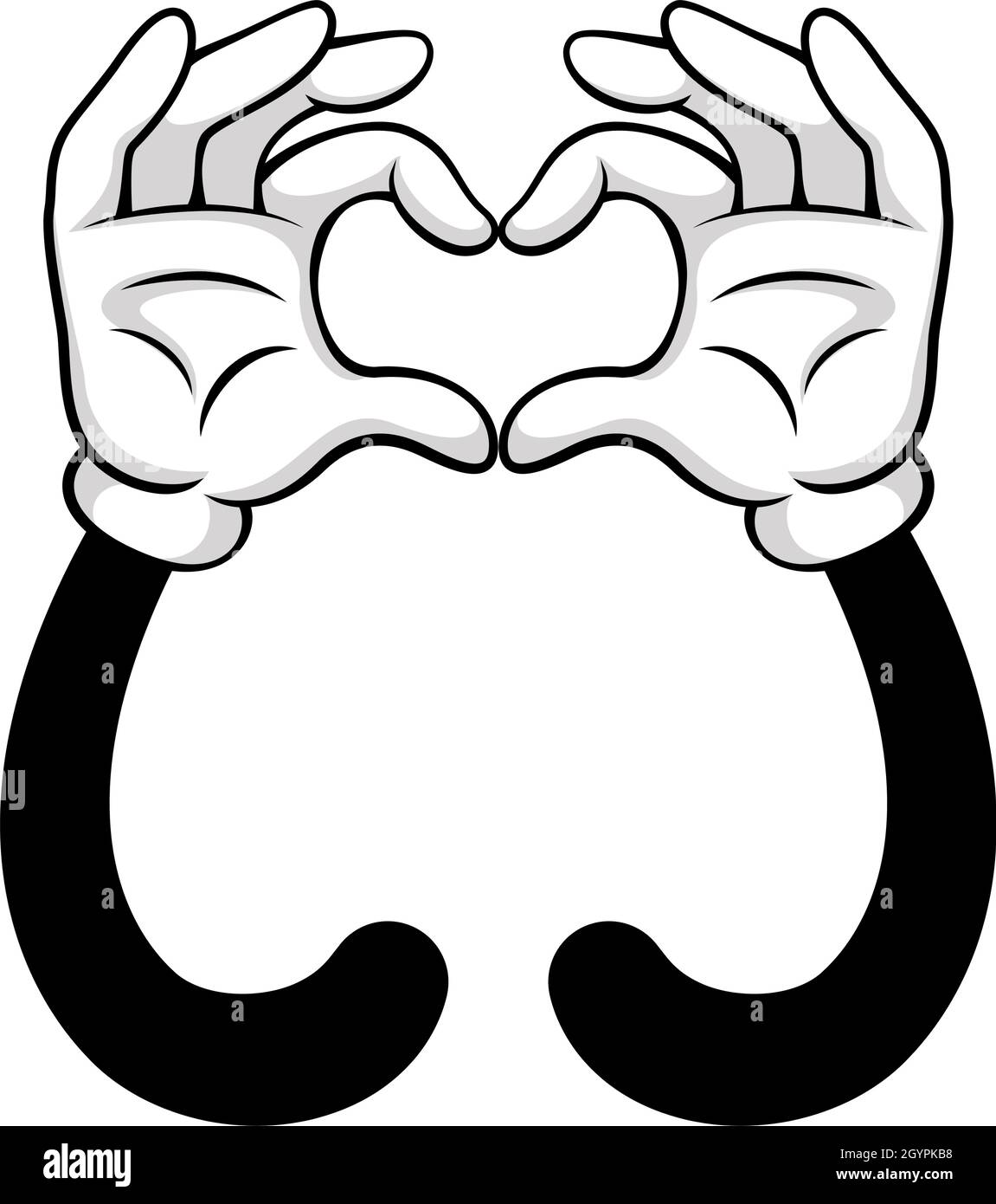 Mickey Mouse Hand Outline