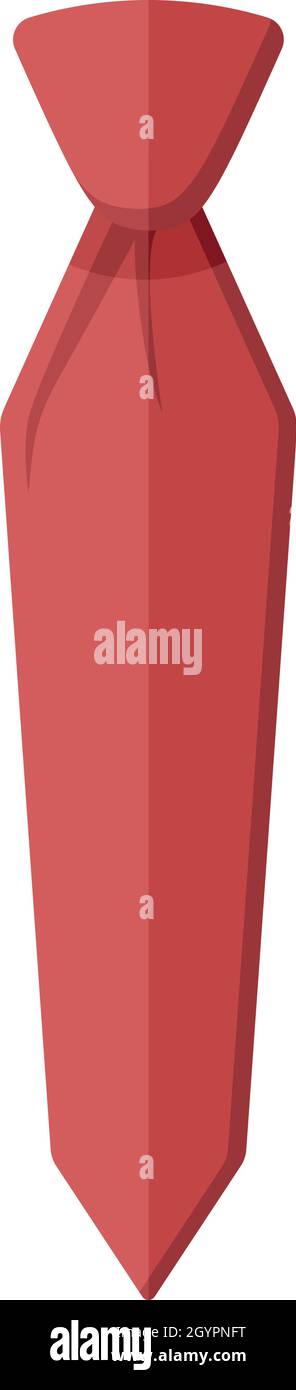 Vector Flat Design Red Tie Stock Vector Image & Art - Alamy