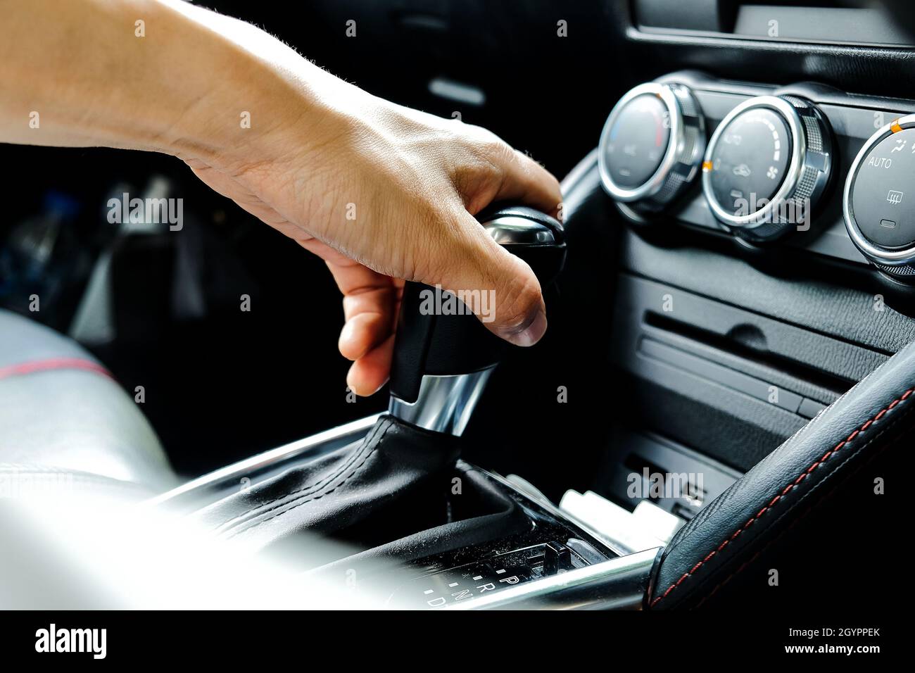 Woman stick shift car hi-res stock photography and images - Alamy