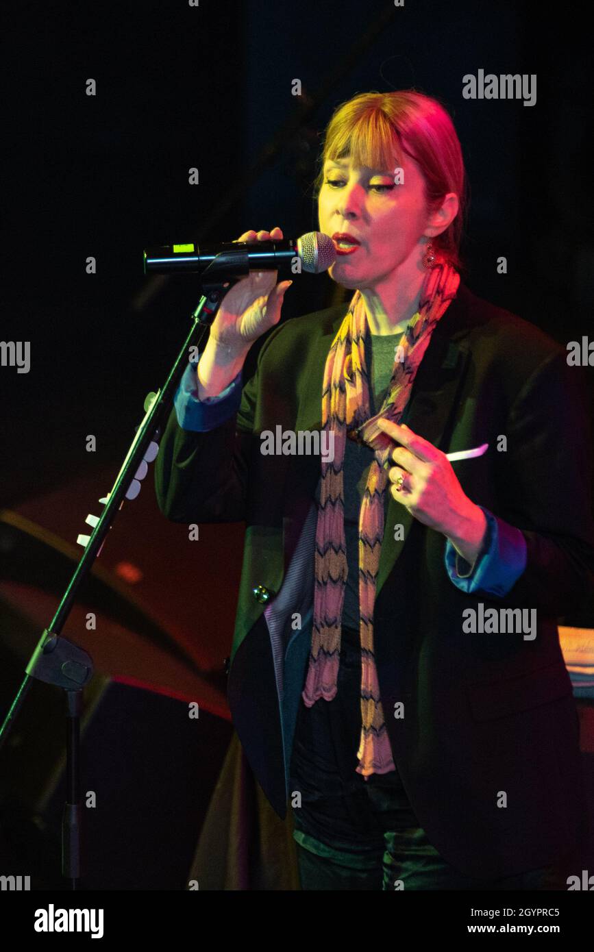 American singer-songwriter Suzanne Vega performing at the National Arts ...