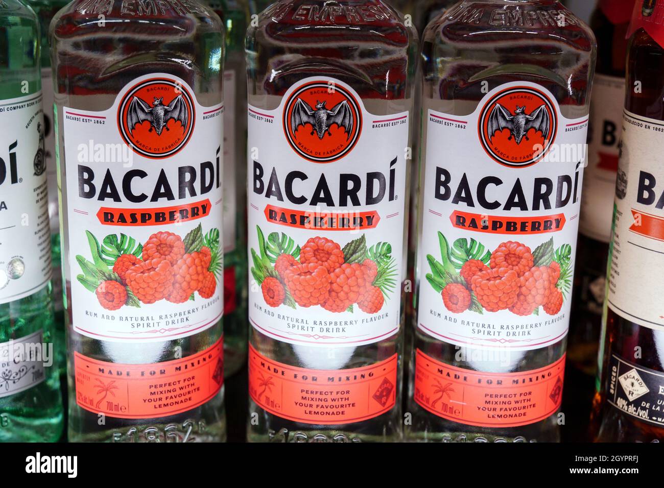 Bacardi rum bottles hi-res stock photography and images - Alamy