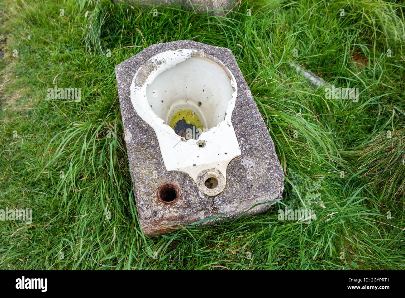 Toilets that are build in concrete at Lenan, County Donegal - Ireland ...