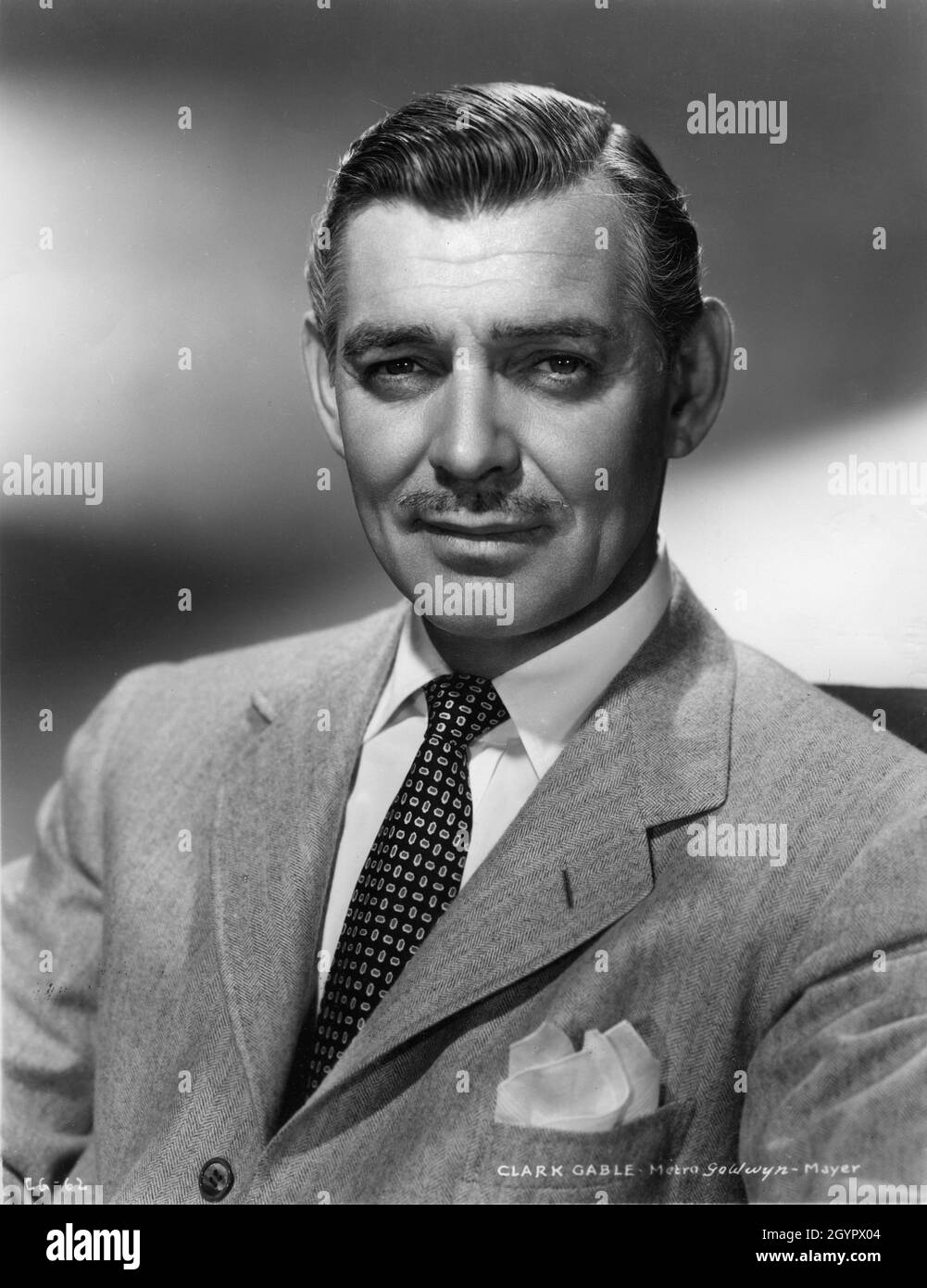 CLARK GABLE 1946 Portrait publicity for Metro Goldwyn Mayer Stock Photo ...